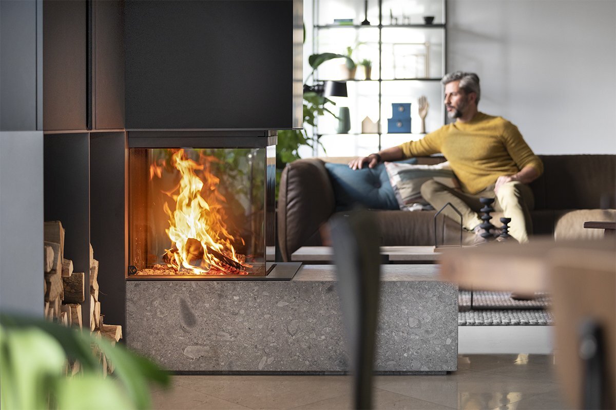 Wood Burning Stoves / Kalfire / Kalfire Room Divider Wood – Morley Stove