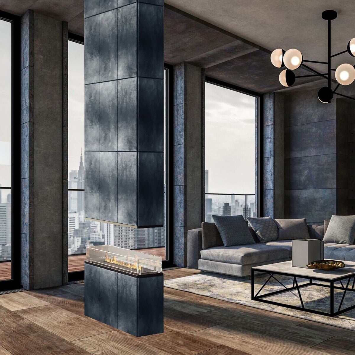 Le Feu Clever 4 Sided Panorama Bioethanol Fireplace – Morley Stove